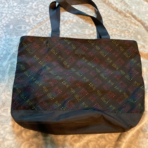 Victoria's Secret | Bags | Victorias Secret Multicolor Logo Tote Bag ...